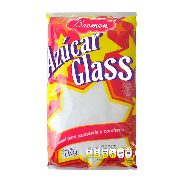 azucar glass bremen bolsa 1kg – Dulcería la perla