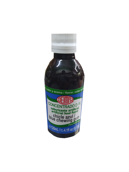 concentrado deiman chicle azul botella 120ml – Dulcería la perla
