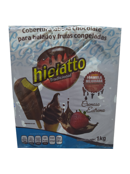 hielato cobertura chocolate paquete 1kg – Dulcería la perla